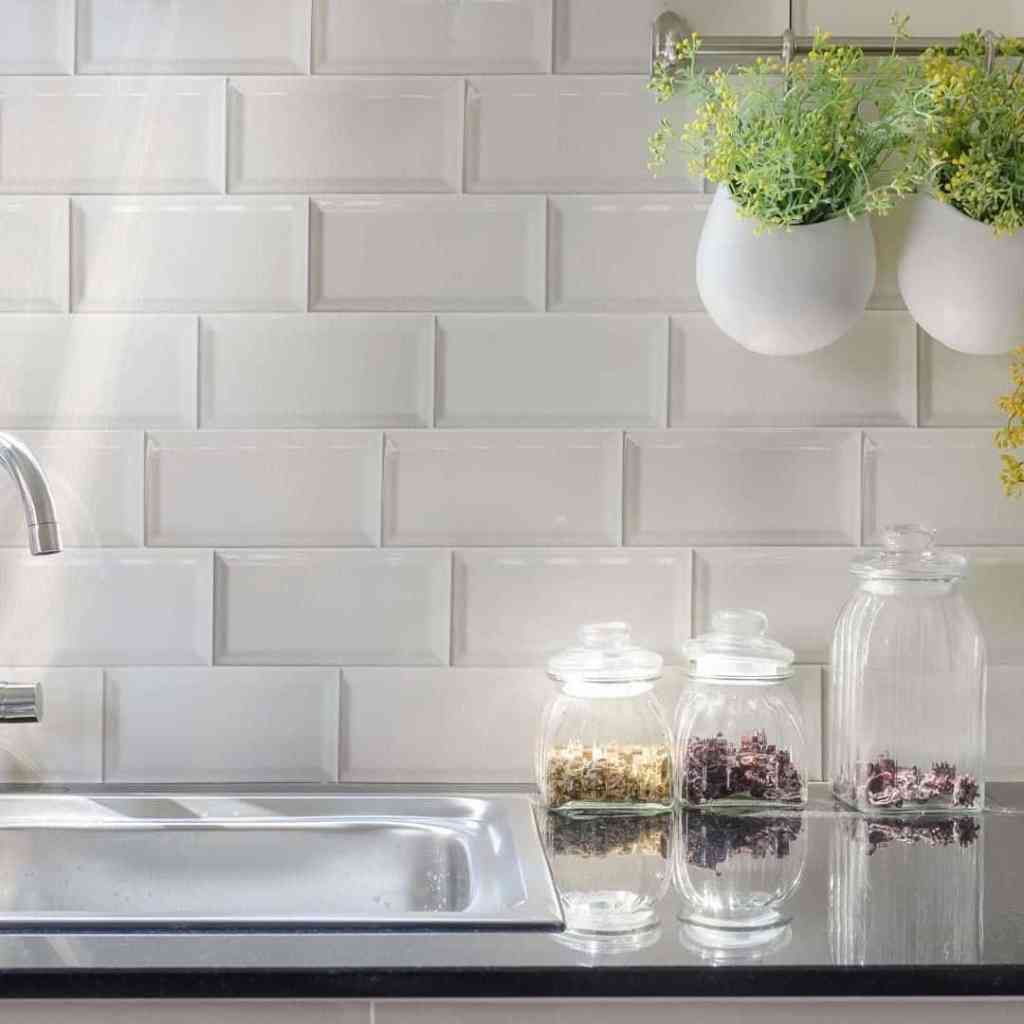 Azulejo Español Subway Tile Blanco Biselado 10x20 cm - Samboro Costa Rica